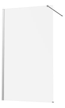 Sensea Remix Shower Screen Silver With Clear Glass W120cmxH200cm ...